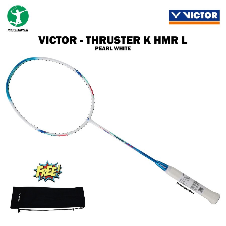 Jual Raket Badminton VICTOR THRUSTER K HMR L / TK-HMRL ORIGINAL WHITE ...