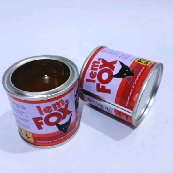 Jual Lem fox Kuning Kaleng 70gram / Lem karpet, Sendal kulit kayu hpl ...