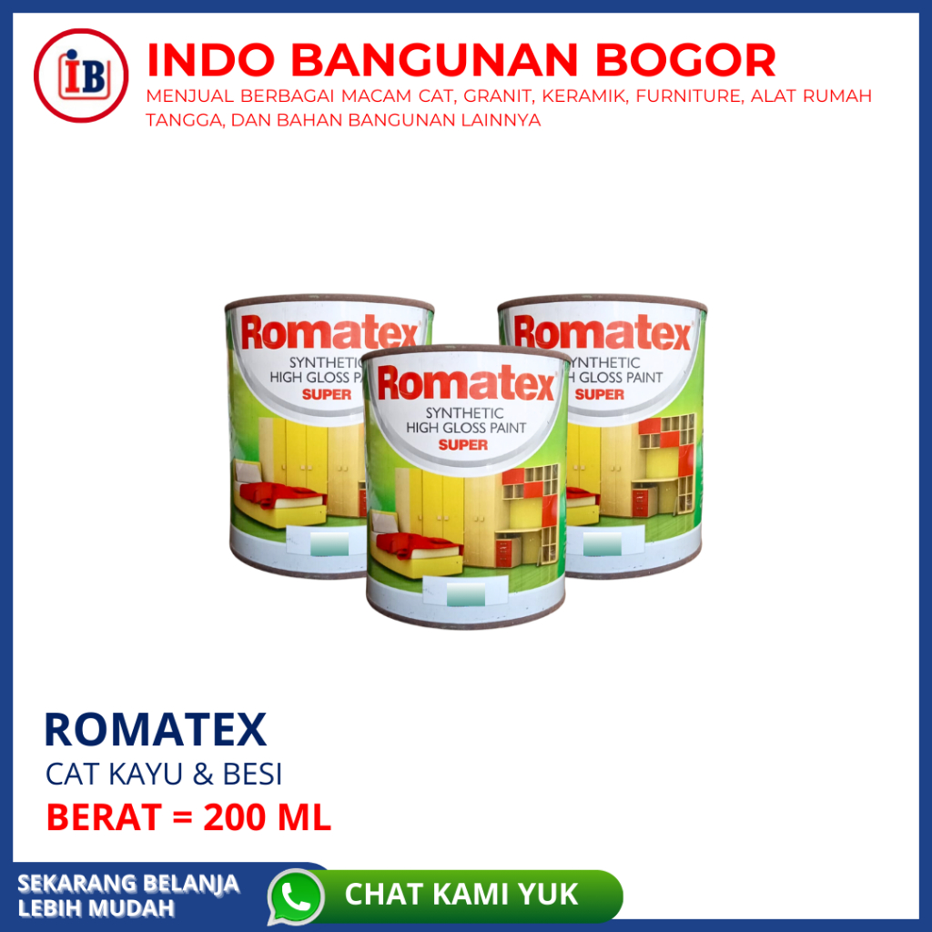 Jual ROMATEX CAT KAYU BESI 200 ML | Shopee Indonesia