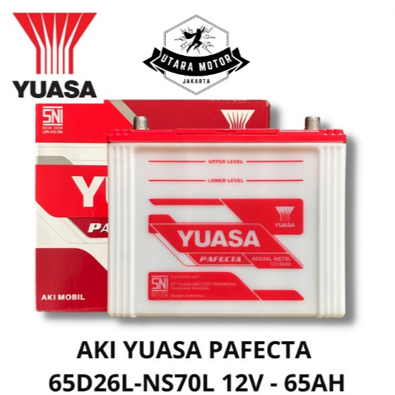 Jual YUASA Aki Basah Mobil Pafecta 65D26L NS70L 12V 65Ah Toyota | Shopee Indonesia