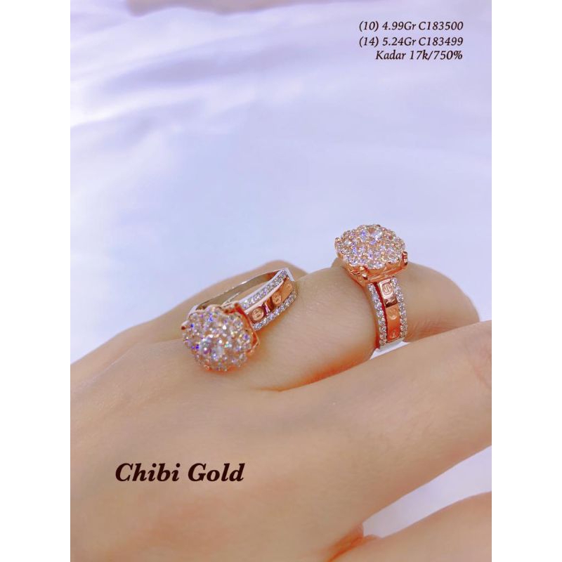 Jual CHIBI GOLD JAWELLERY - Cincin diamond look mix CA italy 750 kadar ...