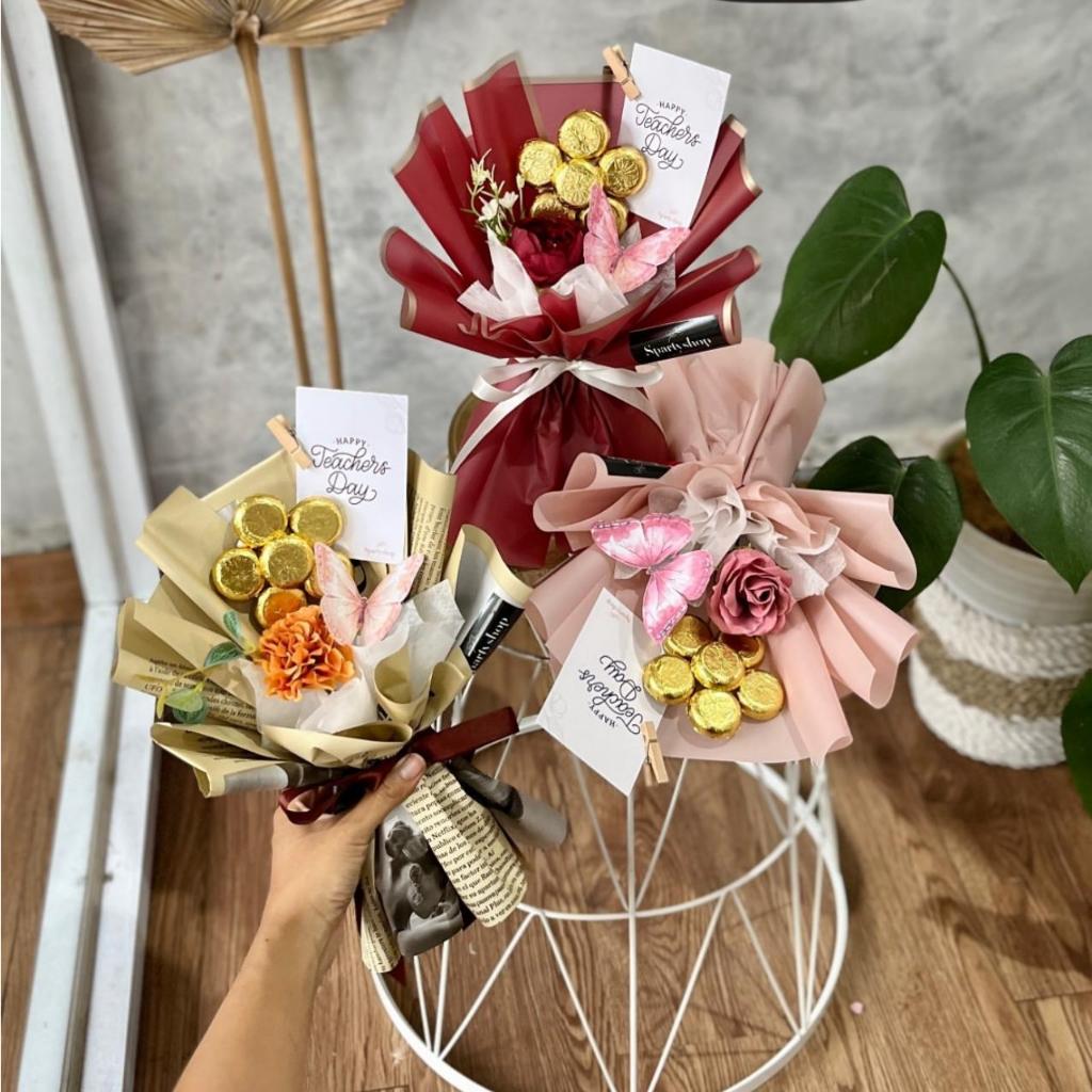 Jual [Bouquet Daisy Mini] Bucket bunga | bucket coklat | bucket snack ...