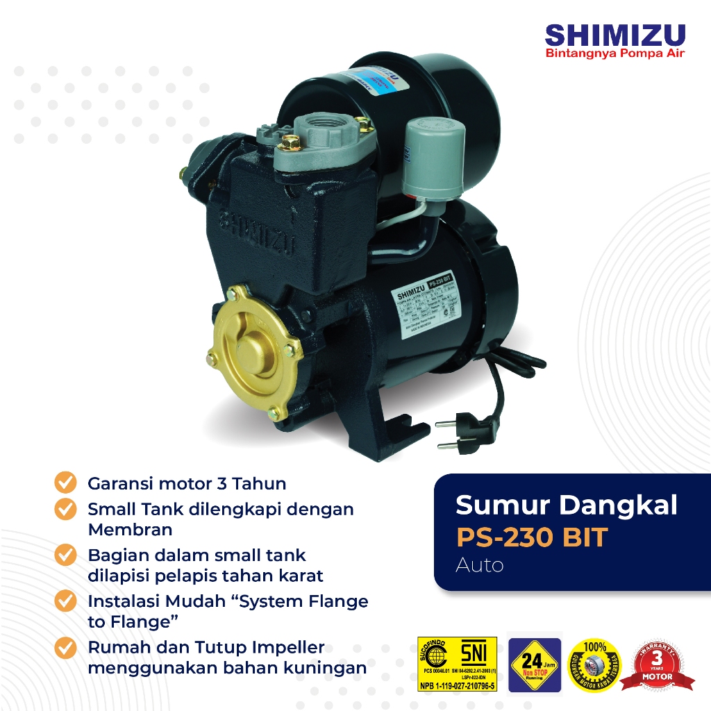 Jual Shimizu Pompa Air PS 230 BIT Otomatis Shimitsu | Shopee Indonesia