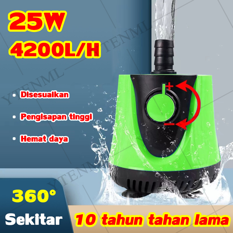 Jual Pompa tangki ikan 25W bertahan selama 10 tahun Pompa Air Celup ...