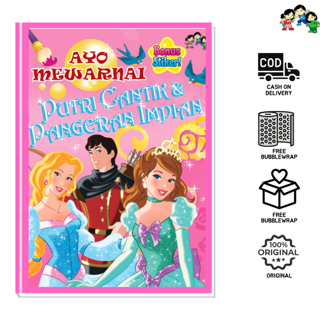 Jual Happy Holy Kids Buku Mewarnai Ayo Mewarnai Putri Cantik dan ...