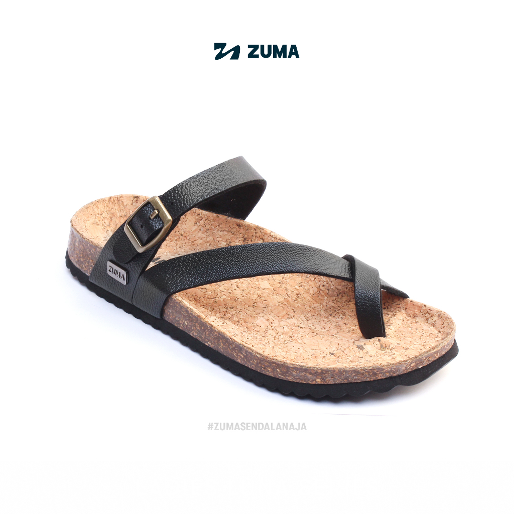 Jual Zuma Women Luna 1 Black, Sandal Slop Wanita Karet Slip On Polos ...