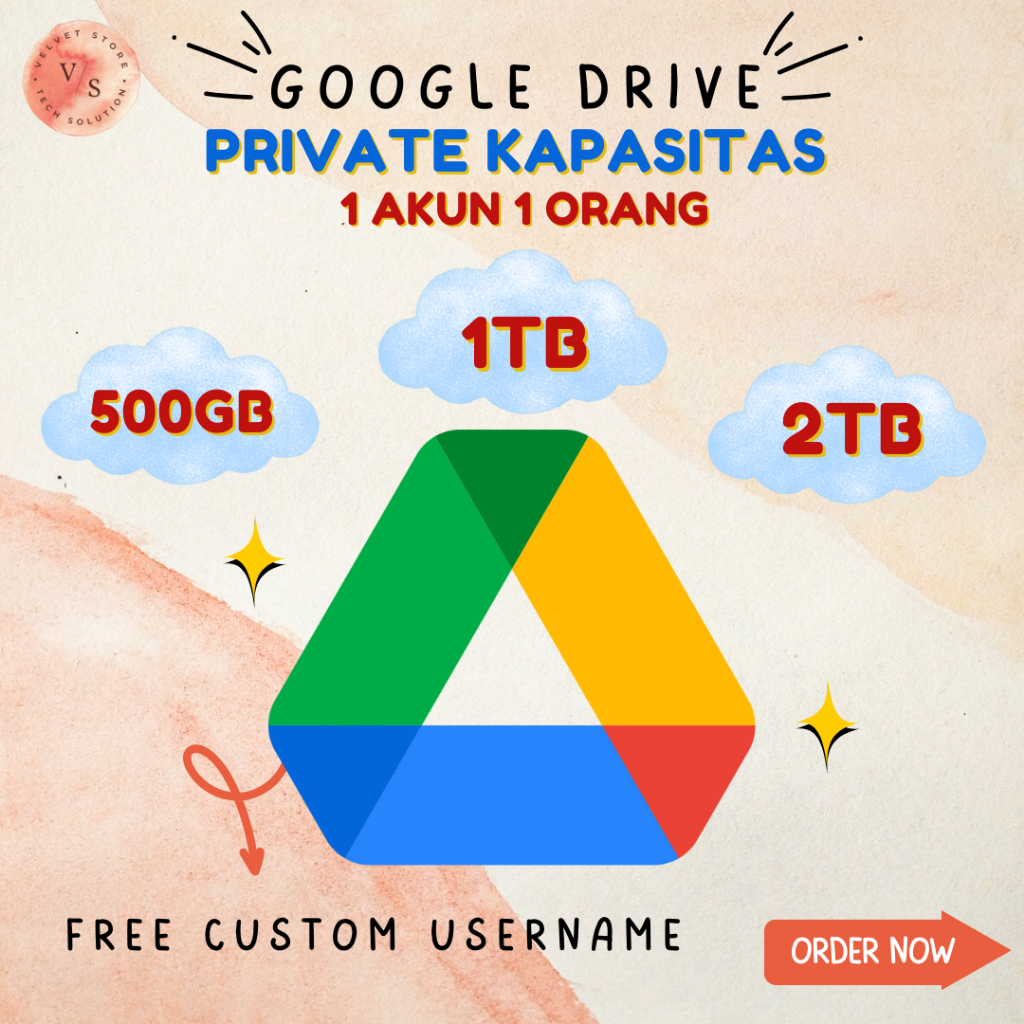 Jual Google Drive Unlimited Max 500GB 1TB 2TB PRIVATE KAPASITAS ...