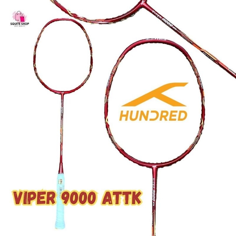 Jual RAKET ORIGINAL HUNDRED VIPER 9000 ATTK BADMINTON | Shopee Indonesia
