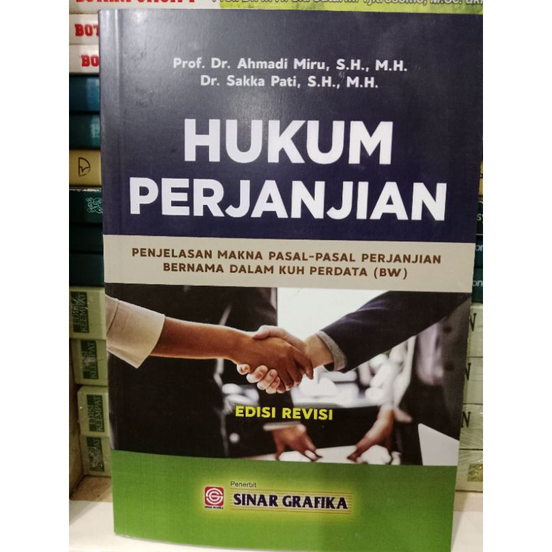 Jual Buku Hukum Perjanjian ( Prof. Dr. Ahmadi Miru, S.H., M. H) | Shopee Indonesia