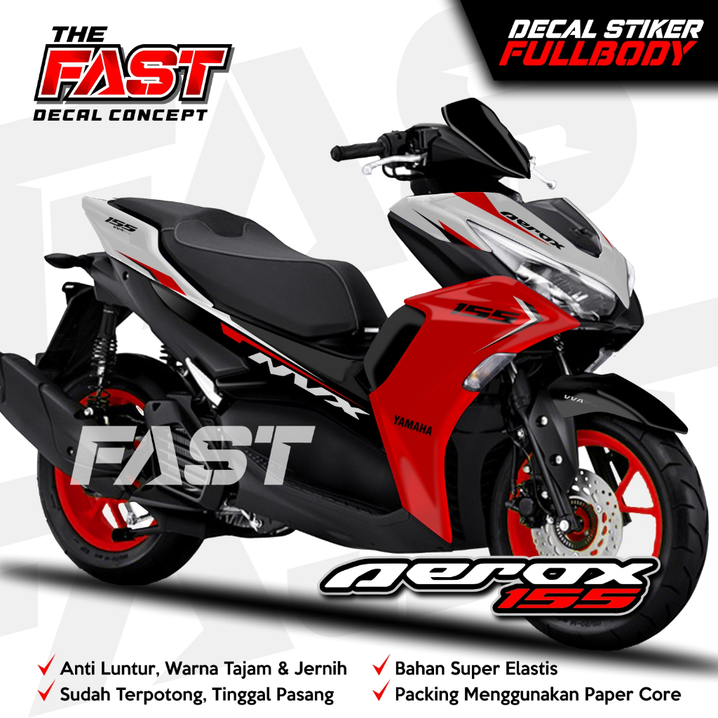 Jual TERBARU Decal Sticker Aerox New NVX Simple Variasi Fullbody All ...
