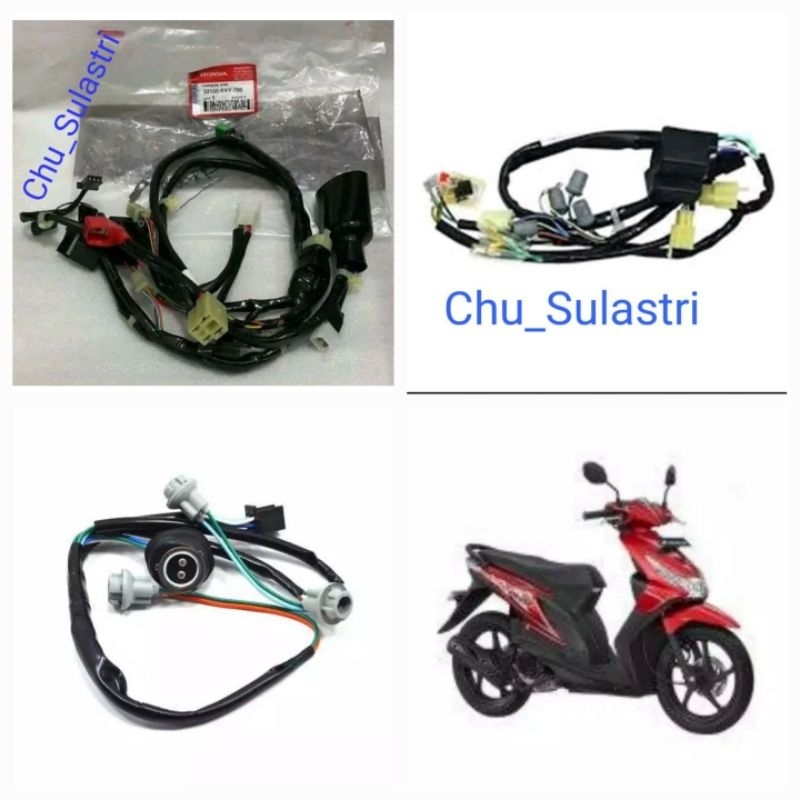 Jual Kabel Body utama speedometer,pitting Lampu Beat karbu Original AHM ...