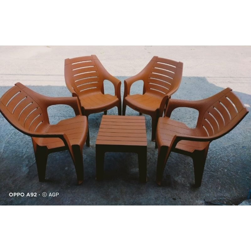 Jual 1 set 4 Kursi PW 678 + Mapan 45 Napolly - Kursi Set Santai Plastik ...