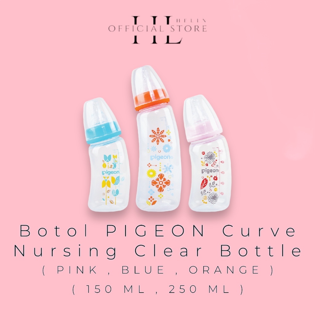 Jual PIGEON Botol PP Curve Nursing Clear Bottle 150ml 250ml /Botol Susu ...