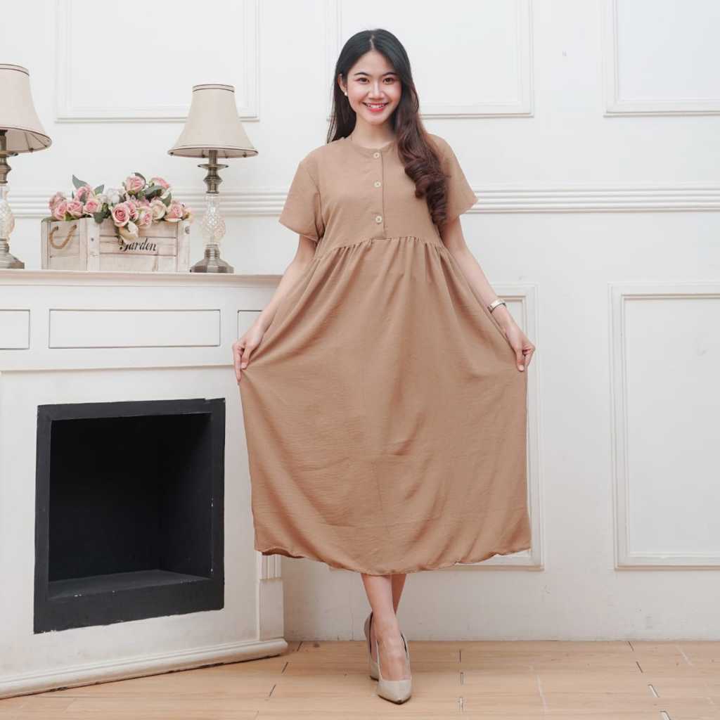 Jual Daster Crinkle Polos Terbaru Daster Viral Busui Size L XL XXL ...