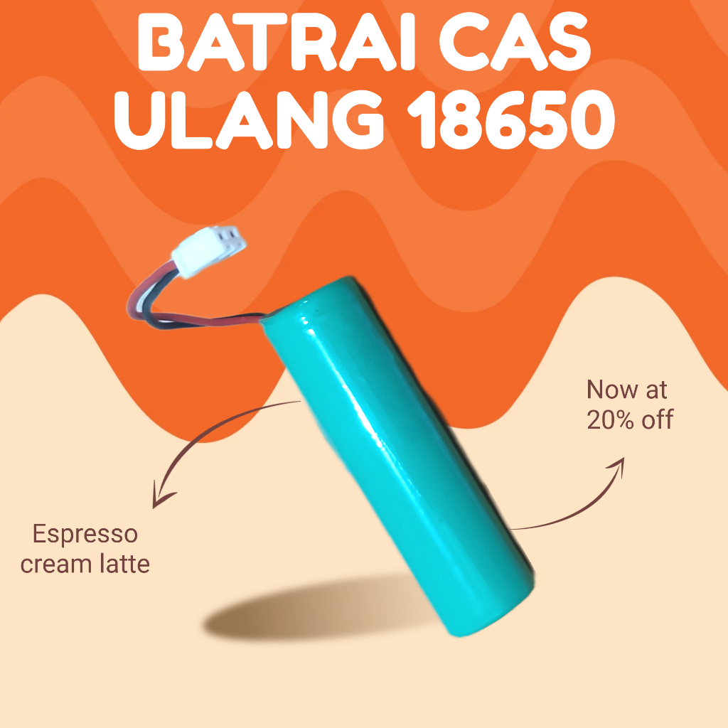 Jual Baterai Cas 18650 Dengan Kabel Baterai Cas Ulang Batre cas ulang ...