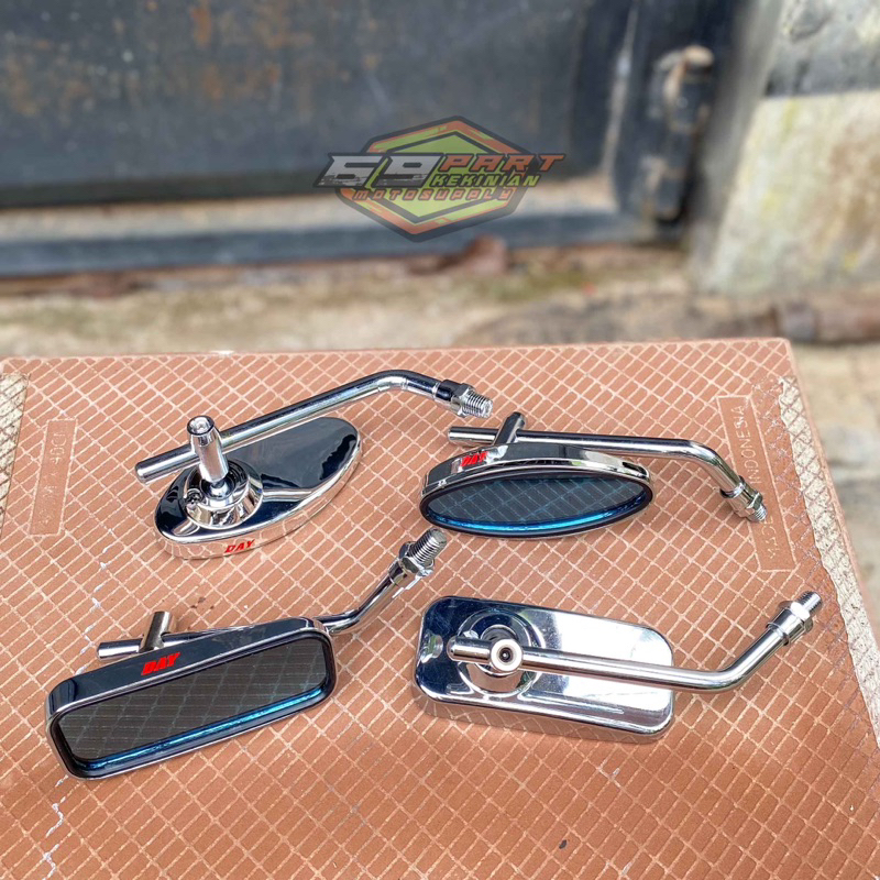 Jual spion sepion kaca sepion kotak & oval drat 14 cb gl megapro tiger dll | Shopee Indonesia