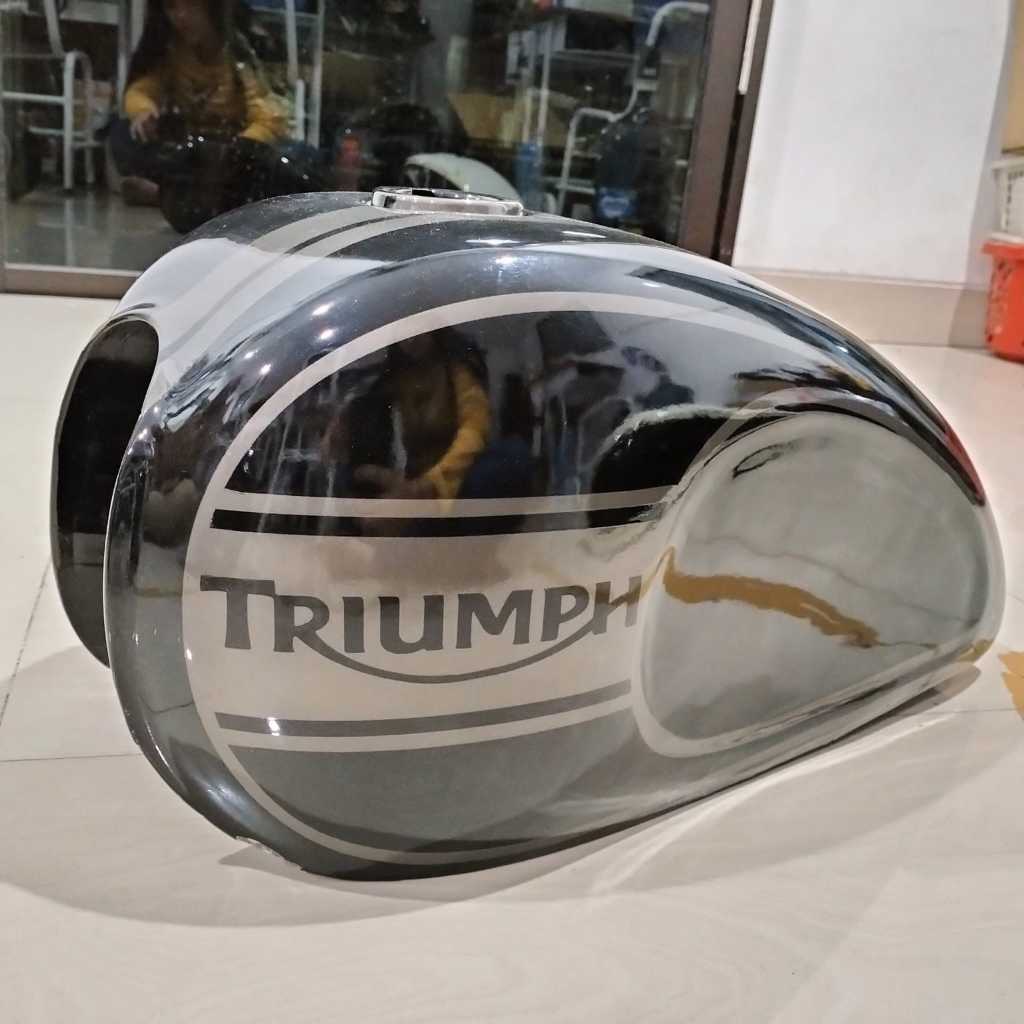 Jual Tangki Cat custom TRIUMPH tengki japstyle bobber | Shopee Indonesia