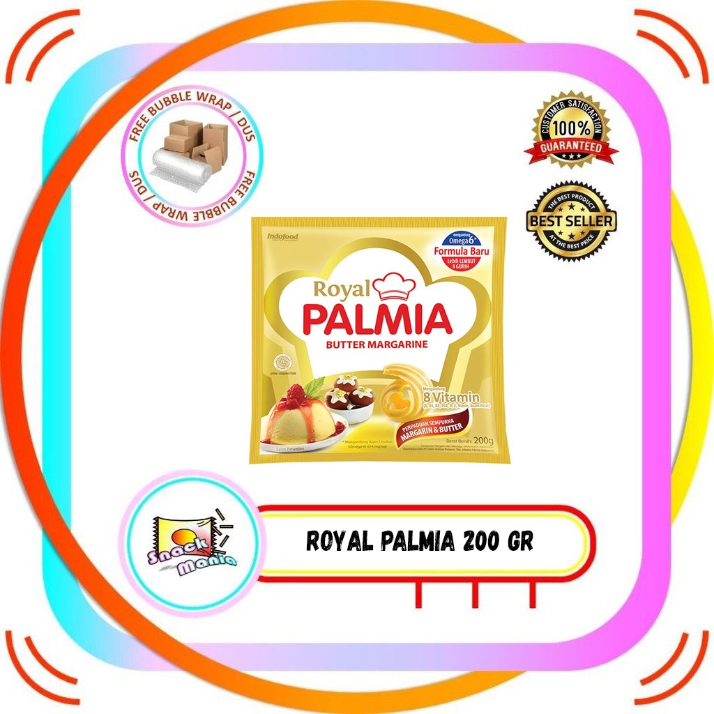 Jual Royal Palmia Butter Margarine 200 gr Margarin Mentega | Shopee ...