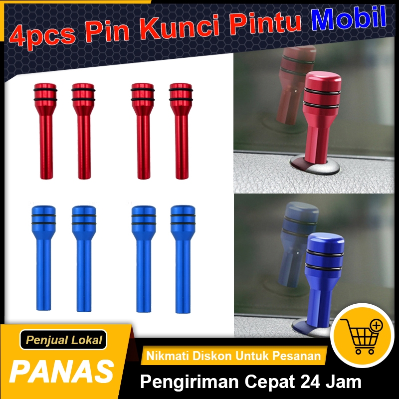 Jual 4pcs Universal Kunci Pintu Mobil Pin Knop Kunci Mobil Untuk ...