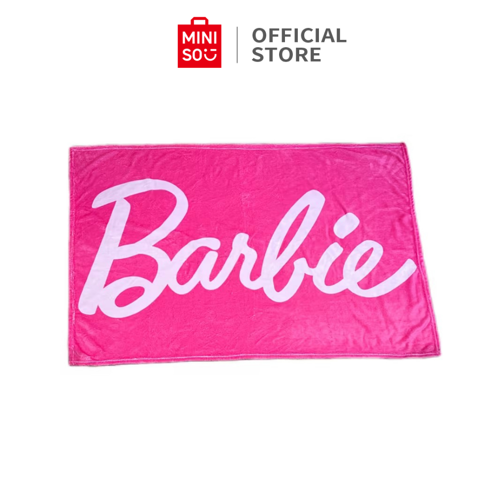 Jual MINISO x Barbie Selimut Travel Blanket Karakter Lucu Office Air ...