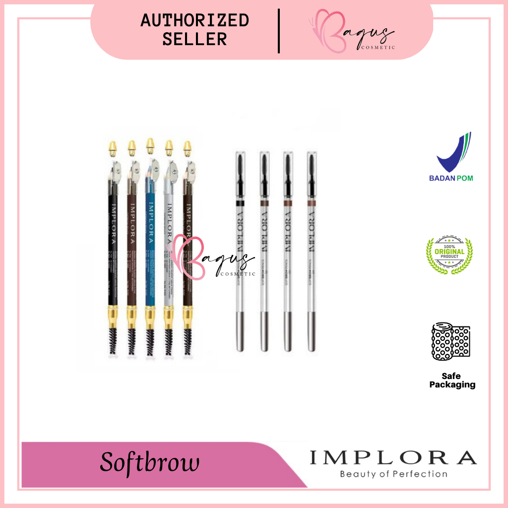 Jual ⭐BAGUS⭐ IMPLORA PENSIL ALIS / SOFT BROW | Brown / Black/ Grey ...