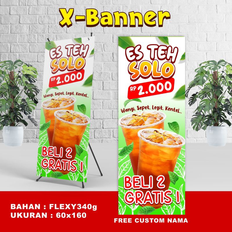 Jual SPANDUK BANNER ES TEH JUMBO ES TEH SOLO FREE EDIT NAMA | Shopee ...