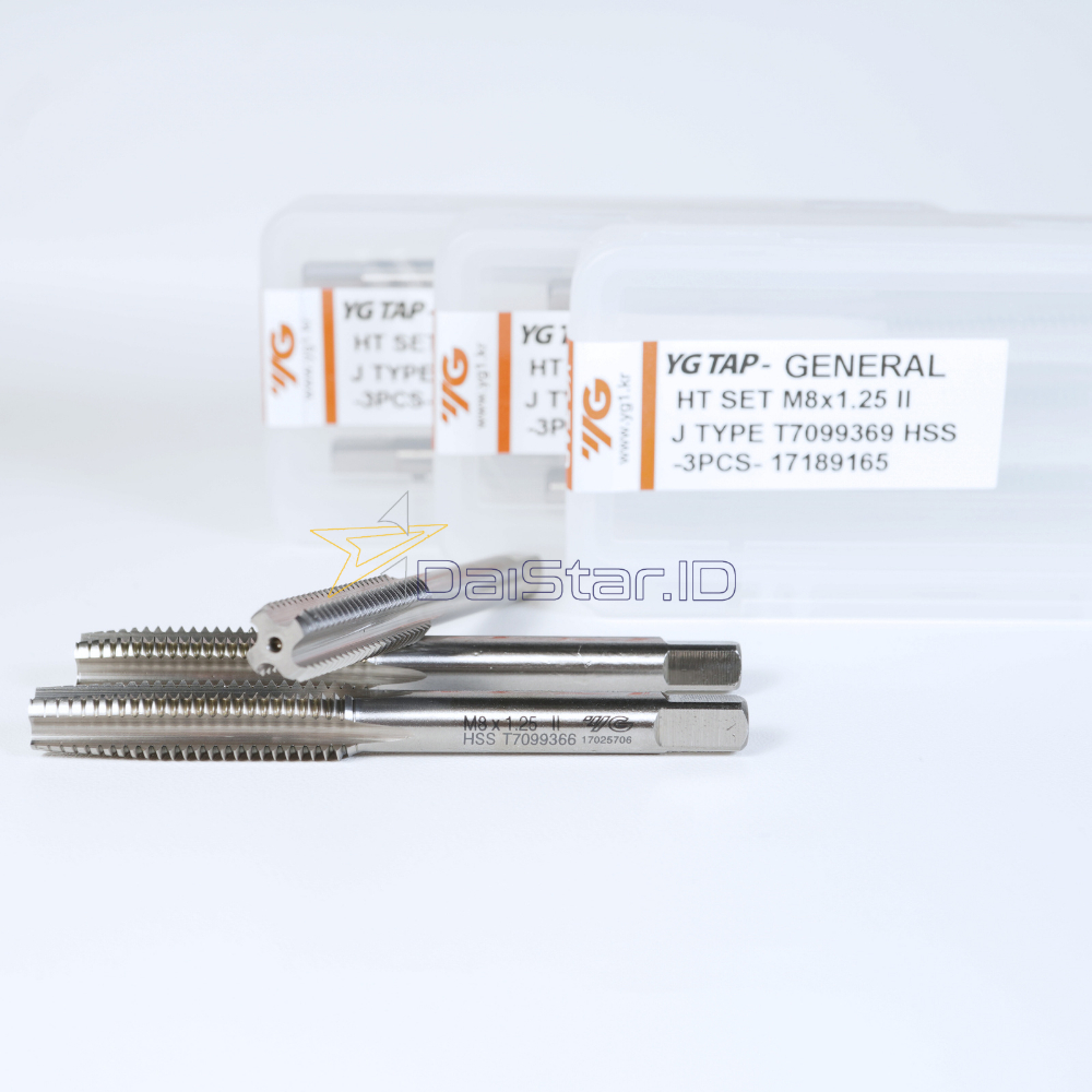Jual YG1 HSS Hand Tap Set M2|M3|M4|M5|M6|M7|M8|M9|M10|M12|M14|M16|M18-M30 | Shopee Indonesia