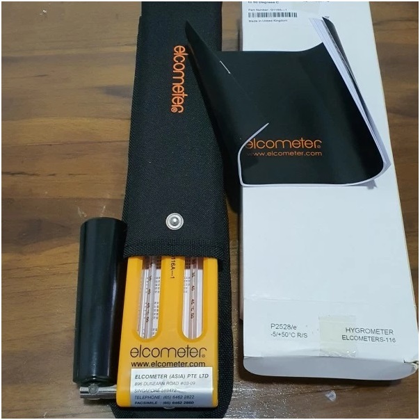 Jual elcometer whirling hygrometer thermometer sling psychrometer,suhu ...