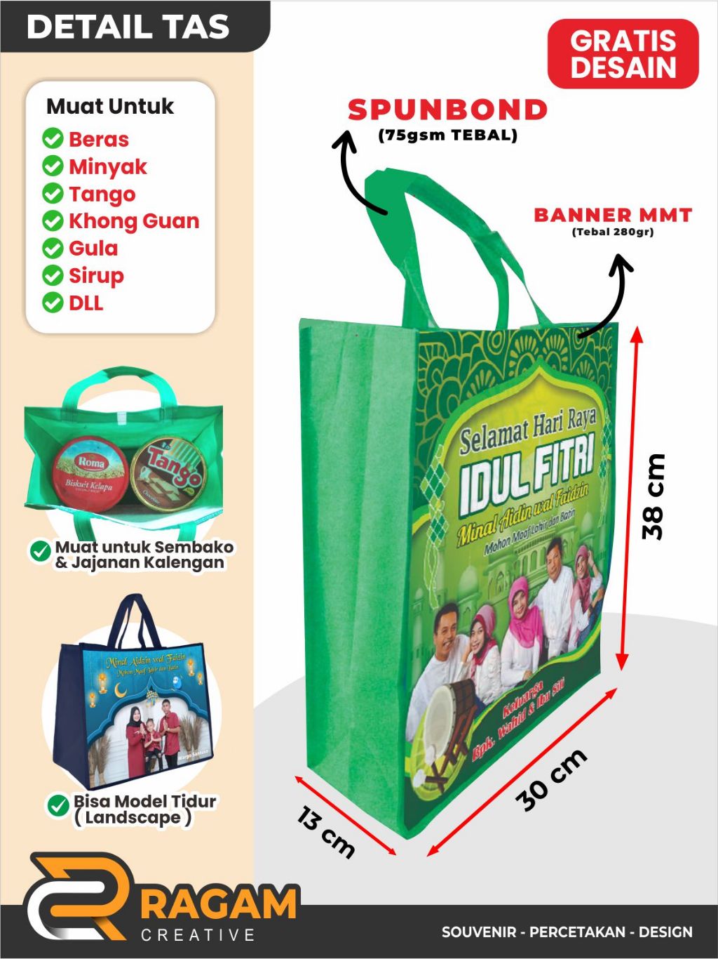 Jual Tas Parsel Lebaran Idul Fitri 2025/ Goodie Bag Idul Fitri/ Tas ...