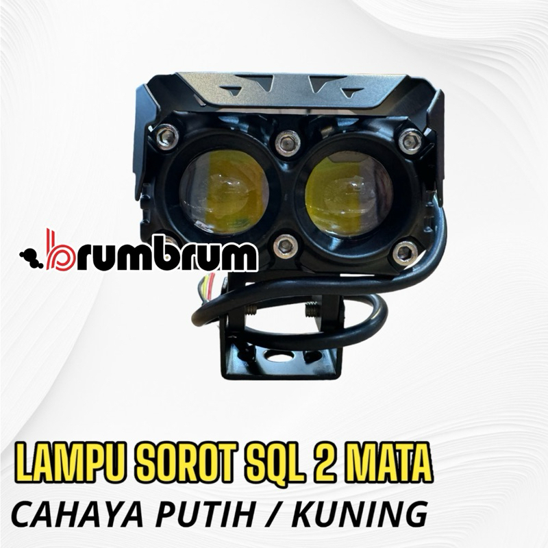 Jual LAMPU SOROT SQL 2 MATA LED AUZORA CAHAYA PUTIH / KUNING 1020 | Shopee Indonesia