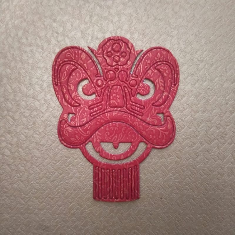 Jual desain 3D motif imlek lampion, koin, barongsai bahan kertas untuk ...