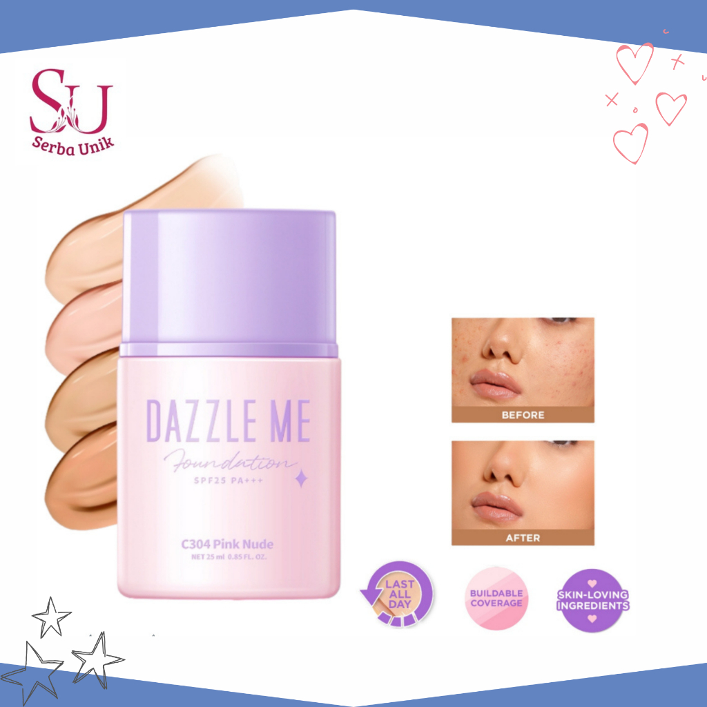 Jual Dazzle Me Day By Day Foundation | Full Coverage Oil Control Long ...