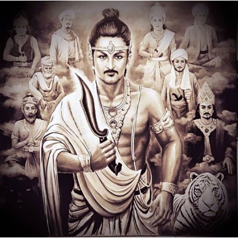 Jual hiasan dinding lukisan cetak raja raja tanah Jawa plus figura ...