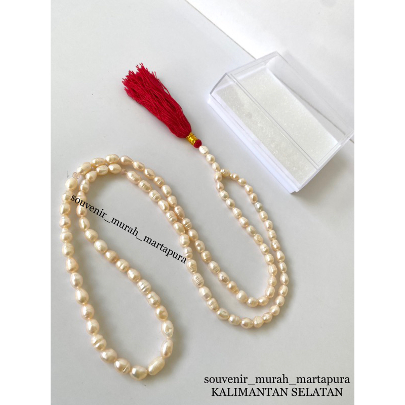 Jual TASBIH 99 MUTIARA ASLI AIR TAWAR ( Free Box Mika Exclusive ...
