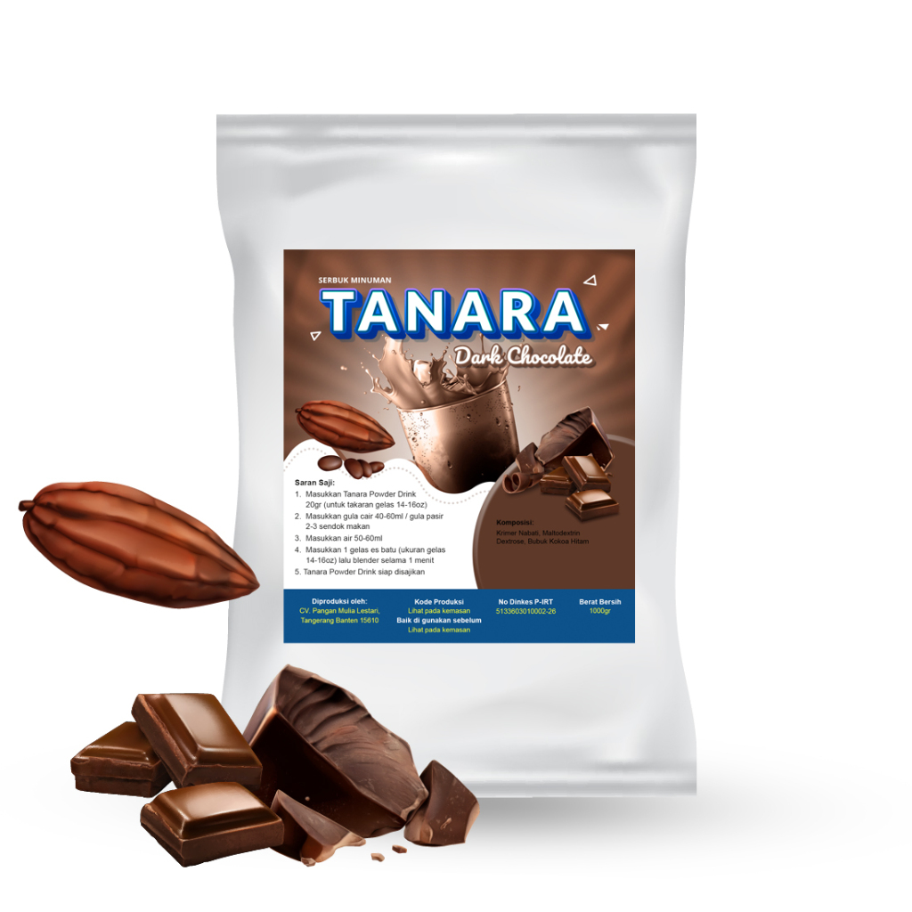 Jual Serbuk Dark Chocolate 1kg - Bubuk Minuman Coklat Bubble Drink ...