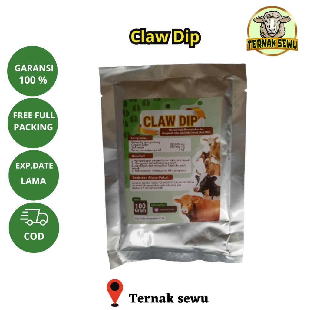 Jual CLAW DIP 100% Ori | Obat Kuku Sapi PMK, Pincang Bernanah Infeksi ...