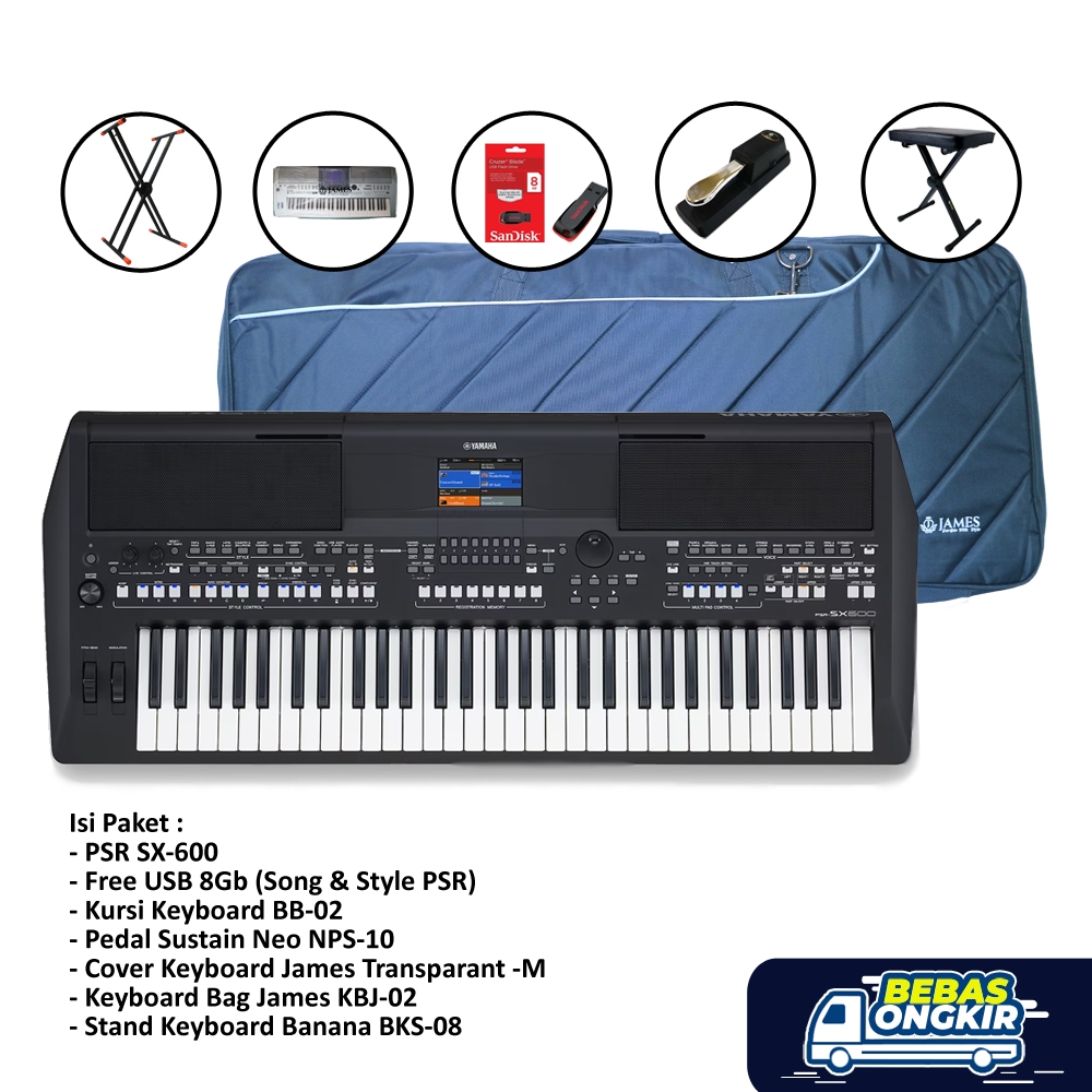 Jual Paket Ultimate Keyboard Yamaha PSR SX600 / PSR SX 600 / PSR SX-600 ...