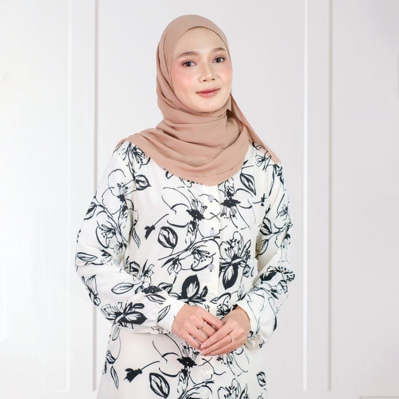 Jual My Zahir Jennie Dress Busui Friendly Bahan Crinckle Size M-XXL ...
