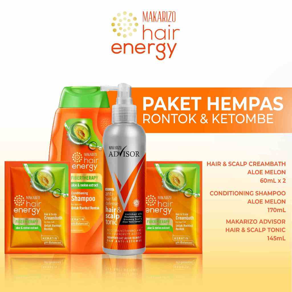 Jual Makarizo Paket Hempas Rontok & Ketombe | Shopee Indonesia