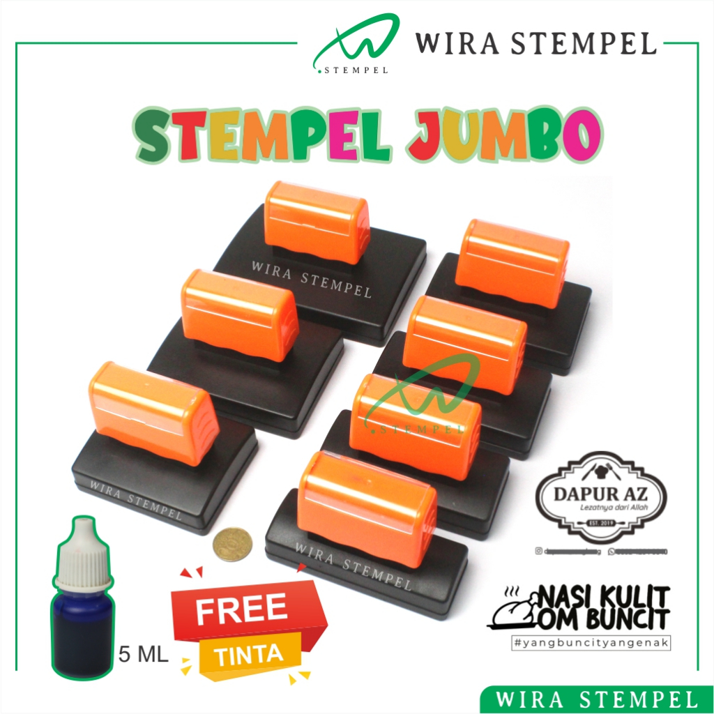 Jual Stempel Kardus Stampel Flash Custom Cap Jumbo Big Stamp Kemasan ...