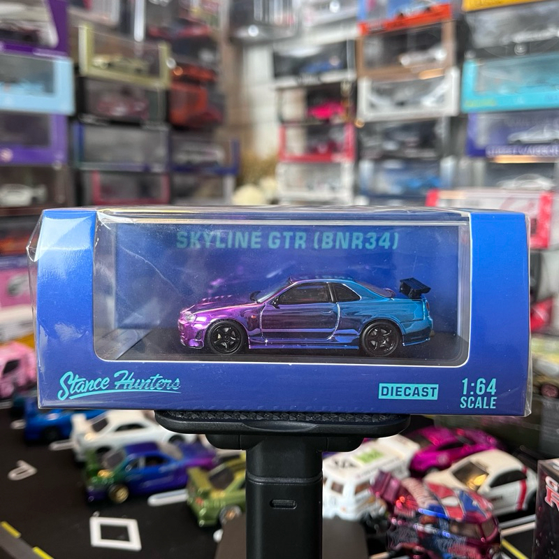 Jual STANCE HUNTERS Nissan Skyline R34 GTR Rainbow chrome Ztune High ...