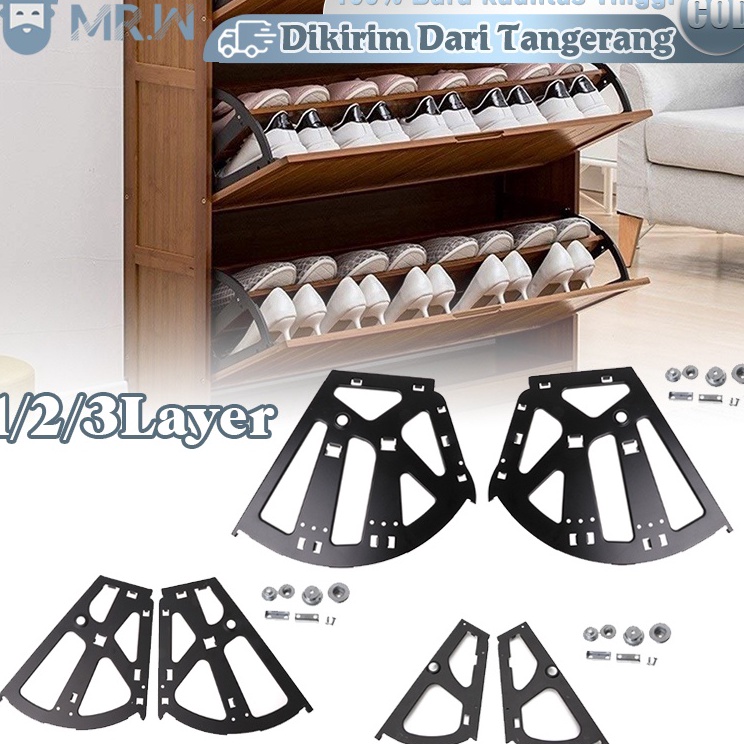 Jual Hadir Spesial 2pcs Engsel Rak Sepatu 123 Susun Braket Rak Sepatu ...