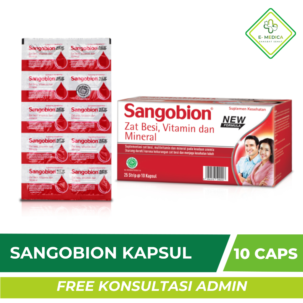 Jual Sangobion 10 kapsul Vitamin dan Suplemen Zat Besi Penambah Darah ... Jual Sangobion 10 kapsul Vitamin dan Suplemen Zat Besi Penambah Darah ...