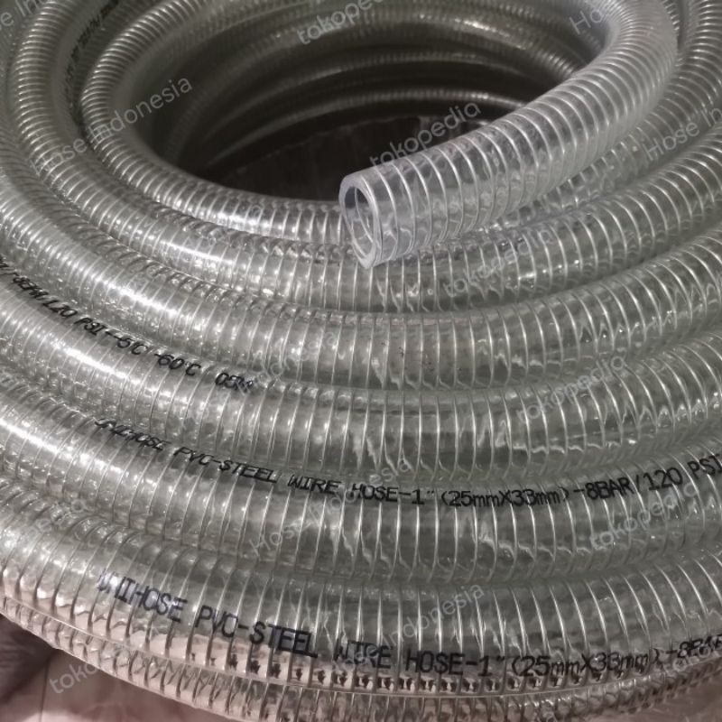 Jual Selang kawat 1 inch / PVC Spring Hose 1 inch | Shopee Indonesia