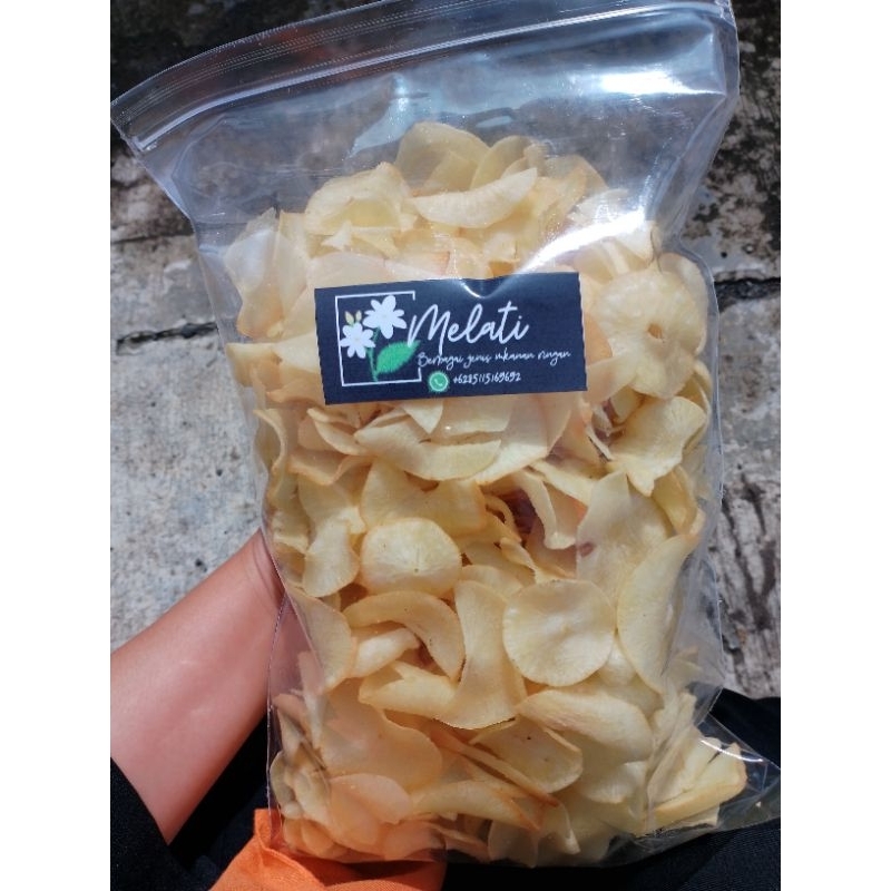 Jual MELATI KERIPIK SINGKONG MENTEGA ORIGINAL (500 gram) | Shopee Indonesia