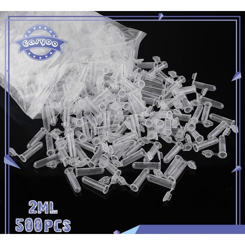 Jual Isi 500 Cup PCR Tube 2ml Centrifuge Tube Eppendorf Tube ...