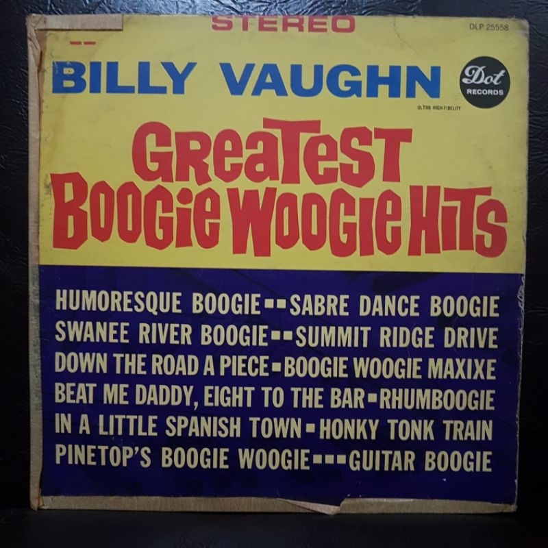 Jual Vinyl Piringan Hitam 12 inch Billy Vaughn-Greatest Boogie Woogie ...
