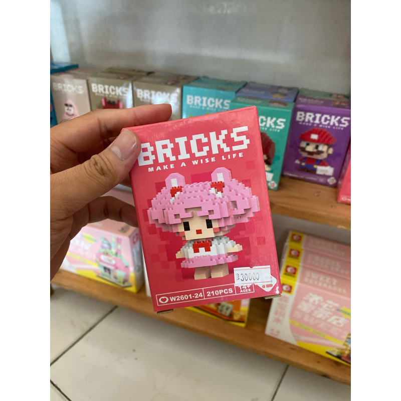 Jual LEGO BRICK LUCU Bricks Toys Model Kartun Building Blok Nano 3D ...