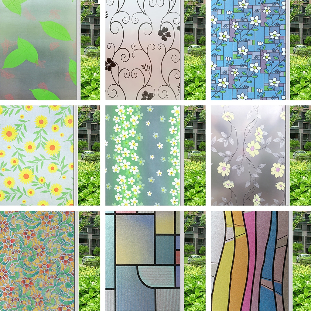 Jual WALLPAPER STIKER KACA MOTIF LEBAR 90CM | Shopee Indonesia