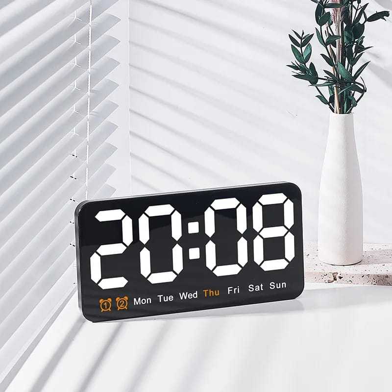 Jual JD-6638 SOHA Jam Digital LED Jam Meja Dinding Digital LED Clock ...